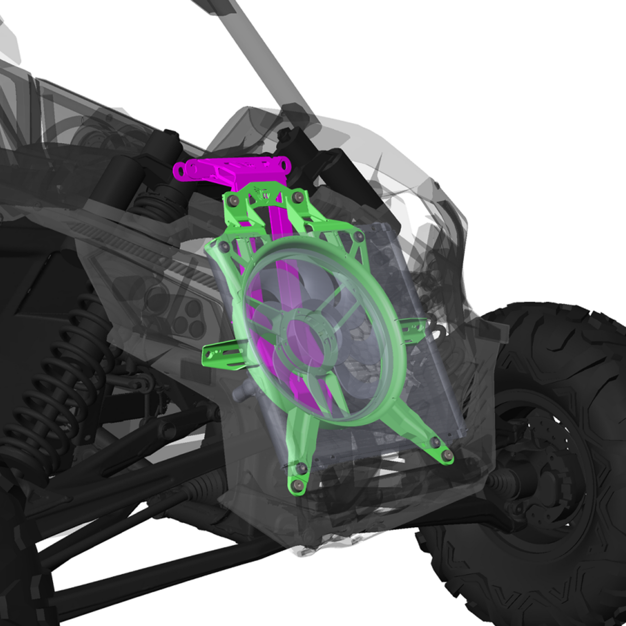 WSRD Billet Radiator Fan Shroud | Can-Am X3 — Whalen's Speed R&D ...